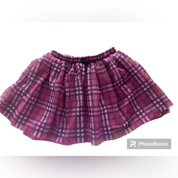Disney | Bottoms | Disney Minnie Mouse Plaid Tulle Skirt Burberry Esq ...